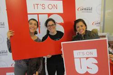 College Springs into Action for It’s On Us Campaign - SUNY Cortland