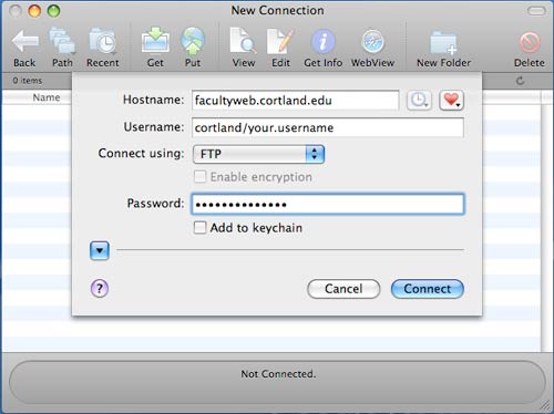 Filezilla login page - vermontlio